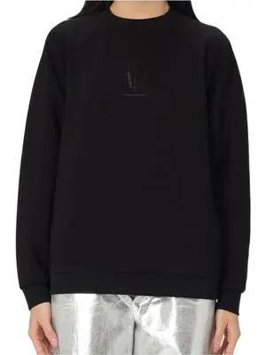 Armani Exchange Logo Detail Crewneck Sweatshirt - Black