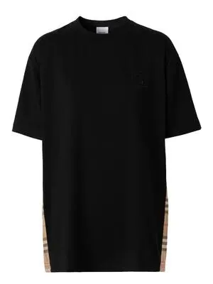 Burberry B" Appliqué Short-sleeve T-shirt - Black