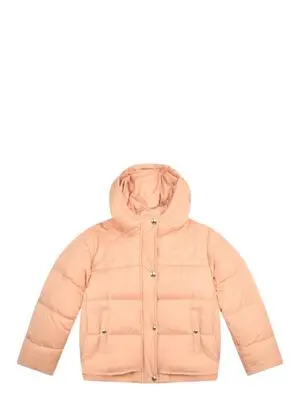 Chloé Hooded Quilted Jacket - Nude