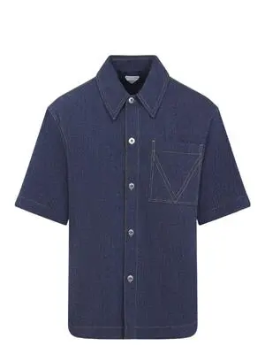 Bottega Veneta Short-sleeved Shirt - Blue