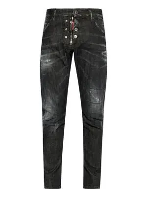 Dsquared2 Distressed Slim-fit Jeans - Black