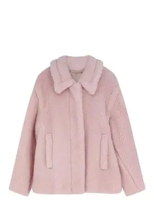 Max Mara Fuggito Button-up Coat - Pink