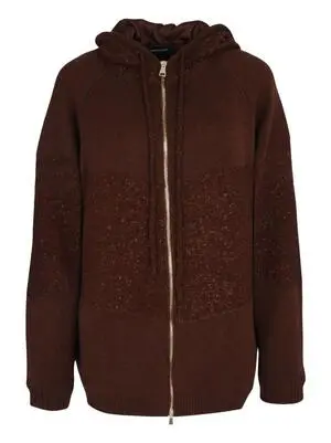 Fabiana Filippi Long Sleeve Zip-up Jacket - Brown