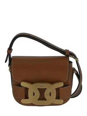 TOD'S Maxi Chain Mini Crossbody Bag - Brown