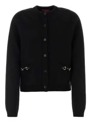 Gucci Horsebit Detail Cardigan - Black