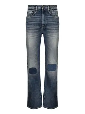 R13 Logo Slim Jeans - Gray