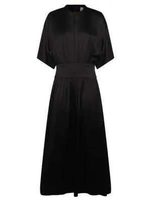 TOTEME Crewneck Midi Dress - Black