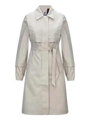 K-WAY Poplin Trench Coat - Gray