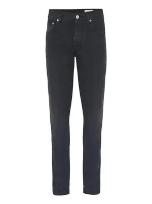 Alexander McQueen Logo Embroidered Jeans - Black
