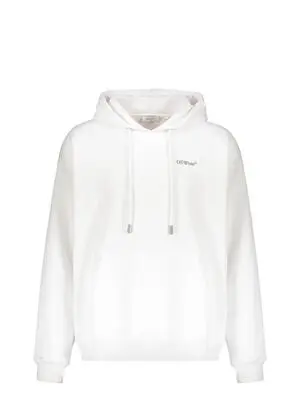 Off-White Logo Print Hoodie - White
