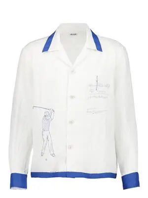 BODE Long Sleeve Shirt - White