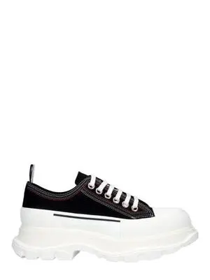 Alexander McQueen Chunky Sole Lace-up Sneakers - Black