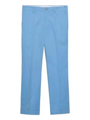 Prada Pleated Tailored Trousers - Celeste