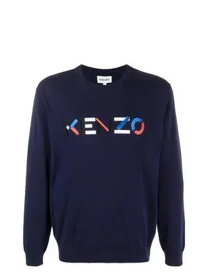 Kenzo Embroidered Logo Sweatshirt - Black