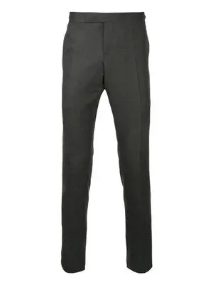 THOM BROWNE Thom Browne Low Rise Skinny Side Tab Trousers In Super 120s Twill