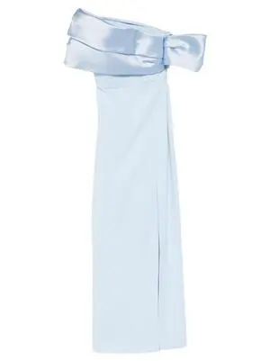 SOLACE Solace Off-Shoulder Draped Sleeveless Maxi Dress With Side Slit