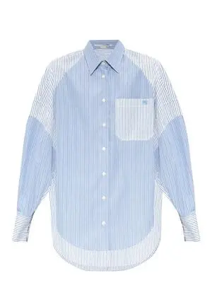 Stella McCartney Striped Boyfriend Shirt - Blue