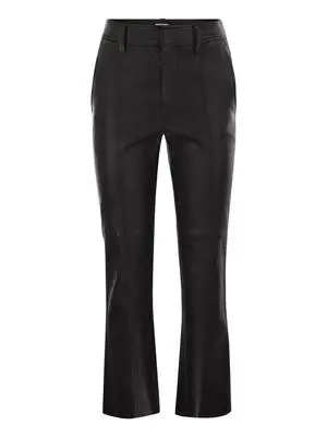 Brunello Cucinelli Square Cigarette Trousers - Black