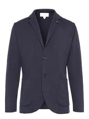 LARDINI Long-sleeved Collared Suit Jacket - Black