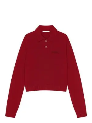 Givenchy Wool & Cashmere Polo - Deep Red
