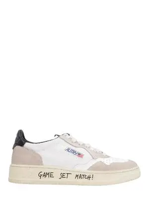 AUTRY Low Top Lace Up Sneakers - White