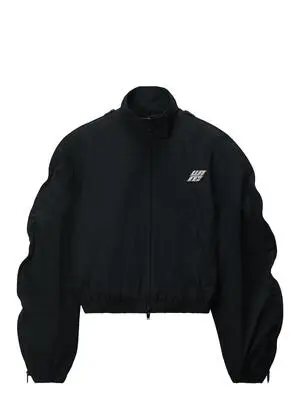 Alexander Wang Oversized Track Jacket With Stand Collar - Black