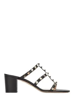 Valentino Garavani Rockstud Open Toe Caged Sandals - Black