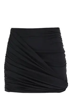 Magda Butrym Draped Mini Skirt - Black