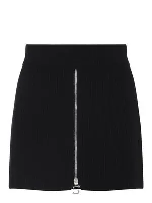 Sportmax Sportmax Refolo Knitted Mini Skirt Black