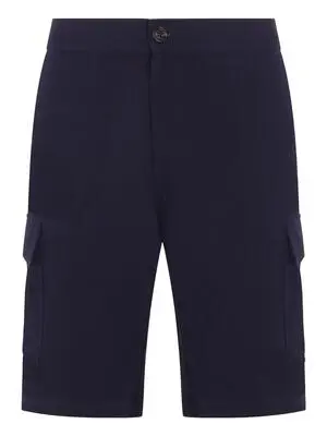 Brunello Cucinelli Cargo Shorts With Button Detail - Black