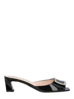 ROGER VIVIER Roger Vivier Open-Toe Slip-On Mules With Logo Detail