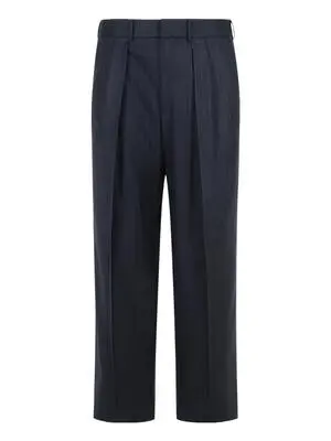TOM FORD Belt Loop Casual Pants With Pleating - Black