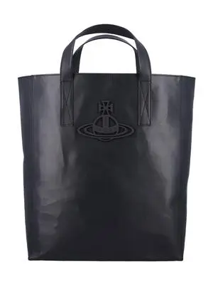 VIVIENNE WESTWOOD Sarah Medium Tote Bag - Black