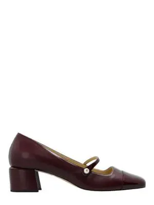 JIMMY CHOO Elisa 45 Square-toe Pumps - Garnet Red