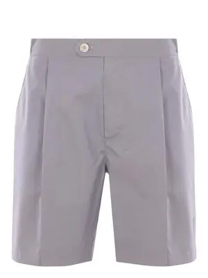 Brunello Cucinelli Logo Detailed Bermuda Shorts - Gray