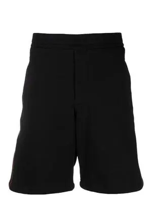 Alexander McQueen Logo Ribbon Sweat Shorts - Black