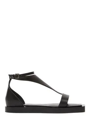 Max Mara Buckled Open Toe Sandals - Black