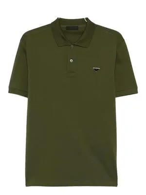 Prada Piqué Polo Shirt - Military Green