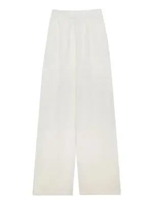 MSGM Wide-leg Trousers - White