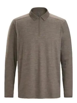 Veilance Frame Long Sleeve Polo Shirt - Gnosisheather
