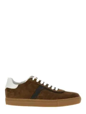 Brunello Cucinelli Embellished Lace-up Sneakers - Brown