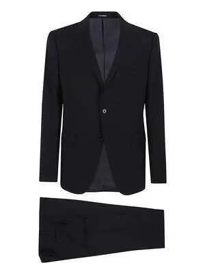 Emporio Armani Single-breasted Tailored Suit - Black