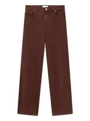 Stella McCartney Mid-rise Wide-leg Denim Jeans - Brown
