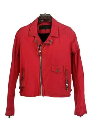 Chrome Hearts Long Sleeve Zip Up Jacket - Red