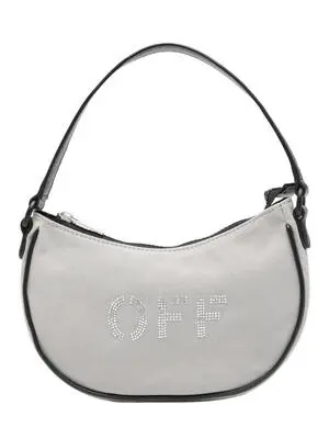 Off-White Zip Shoulder Bag - Gray