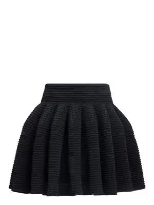Alaïa Crinoline Knitted Mini Skirt - Black