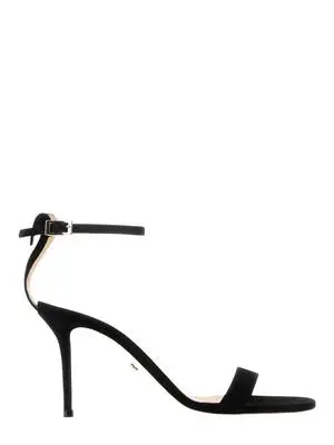MACHMACH MachMach Crystal Bow Ankle Strap Stiletto Sandals