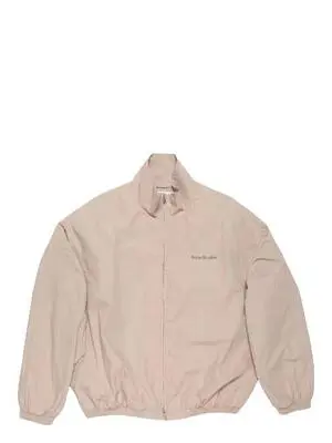 Acne Studios Logo Print Zip-up Jacket - Mushroom Beige