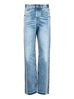 MAISON MARGIELA Spliced Patchwork Jeans - Blue