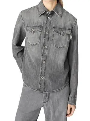 Bottega Veneta Denim Shirt - Washed Black